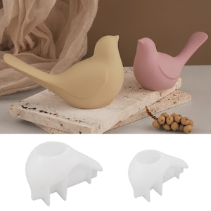3D Bird Resin Silicone Mold-cute Bird Resin Mold-animal Bird Candle ...