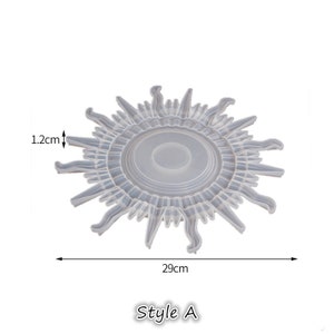 3D Sun Mirror Mold-sunburst Mirror Resin Mold-sun Moon Mirror Mold ...