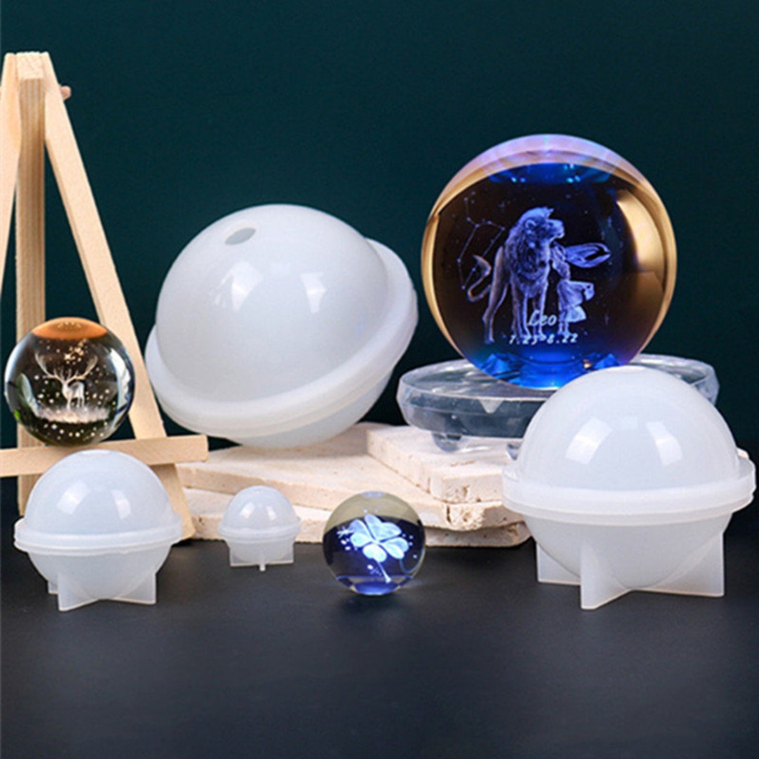 3D Sphere Resin Silicone Mold-crystal Sphere Mold-round Ball Mold ...