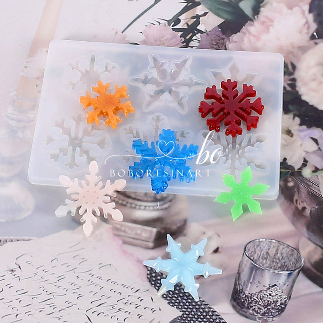 Christmas Snowflake Mold-snowflake Earrings Resin Mold-crystal ...
