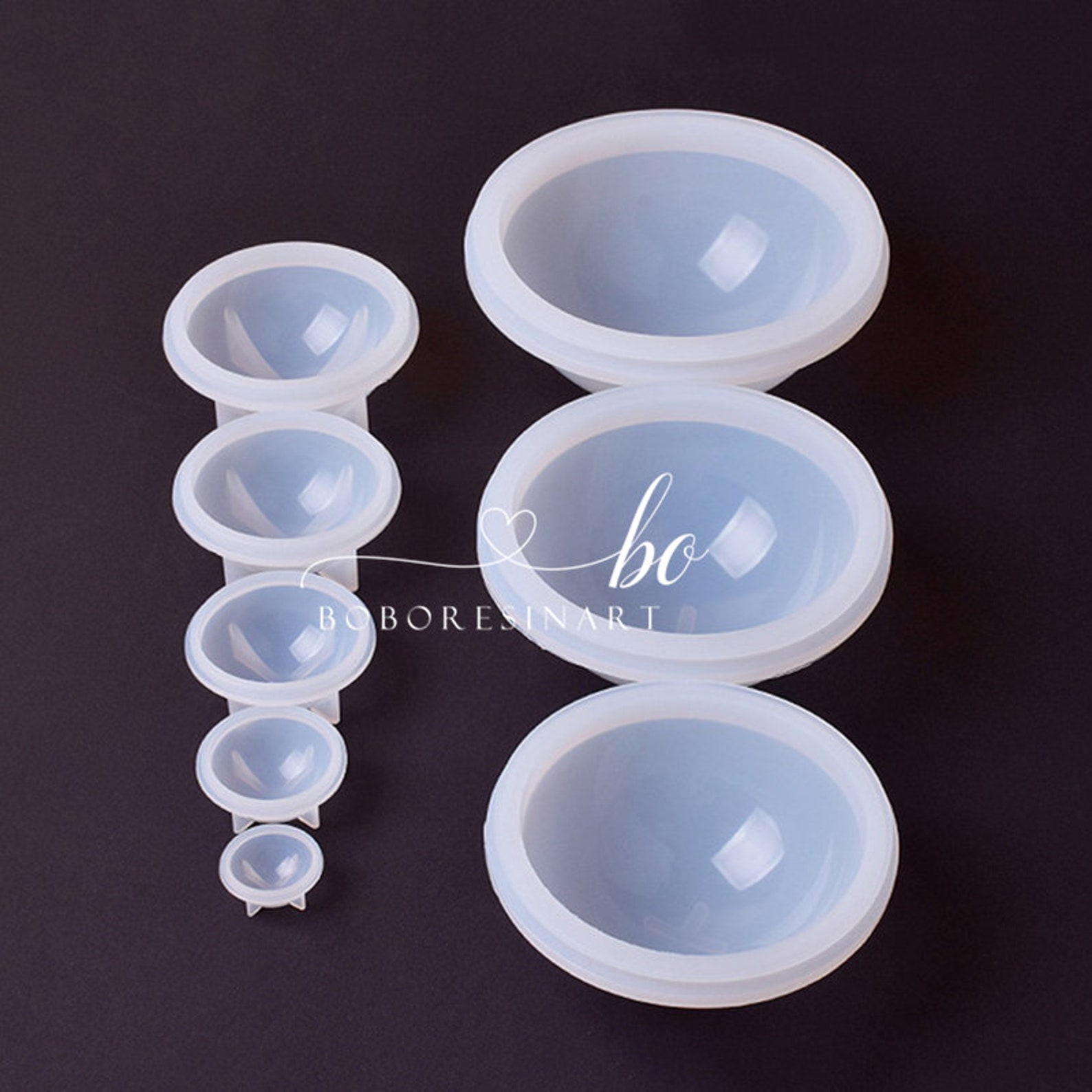 20mm 100mm Sphere Round Silicone Mold-3d Sphere Resin - Etsy