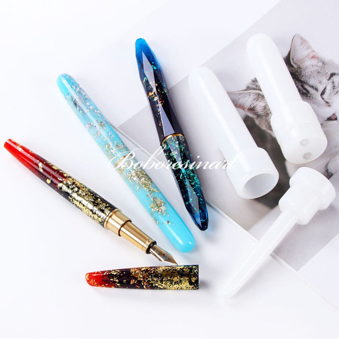 3 Styles Fountain Pen Silicone Mold-fountain Pen Cap Resin Mold-diy ...