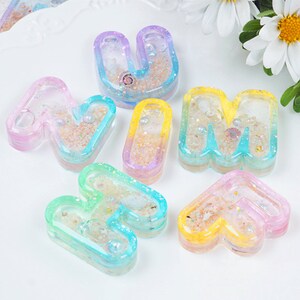 A-Z Alphabet Quicksand Silicone Mold-letter Shaker Resin Mold-letter ...