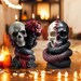 Halloween Skull Silicone Mold-hand Rose Candle Mold-snake Skull Candle ...