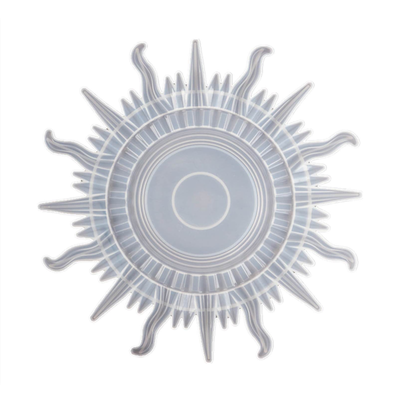 3D Sun Mirror Mold-sunburst Mirror Resin Mold-sun Moon Mirror Mold ...