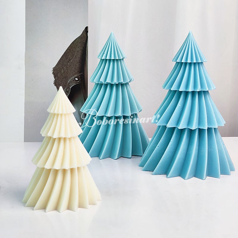 Christmas Tree Candle Mold-pine Tree Candle Mold-geometric Tree Candle ...
