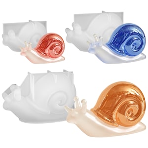 3 Sizes Snail Silicone Mold-cute Snail Resin Mold-animal Snail Keychain ...