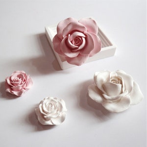 3D Rose Silicone Mold-rose Flower Plaster Mold-rose Fondant Mold-rose ...