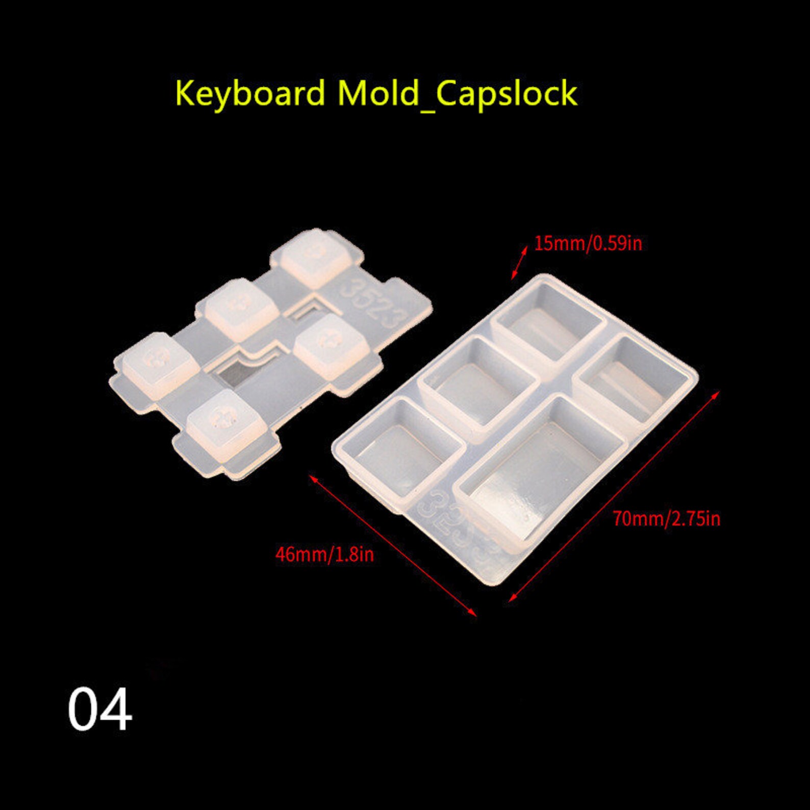 Mechanical Keyboard Mold-keycap Resin Mold-silicone Key Cap Mold ...
