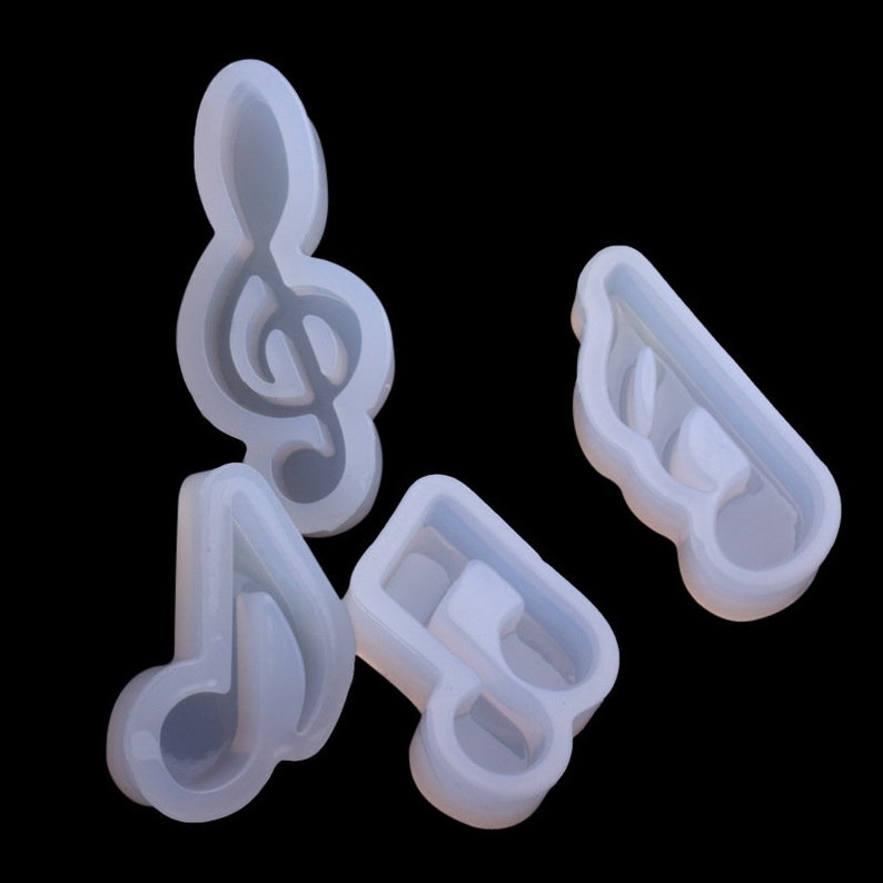 4pcs Music Note Silicone Mold-music Notes Resin Mold-music - Etsy