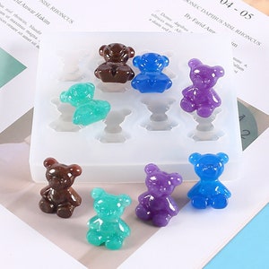 Miniature Bear Silicone Mold-dollhouse Bear Resin Mold-cute Bear ...