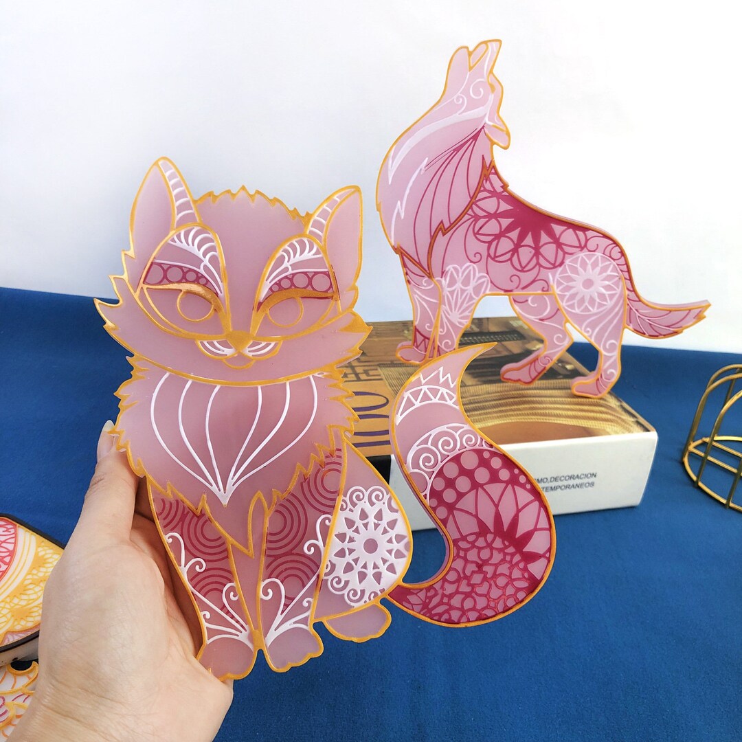 Animal Fox Silicone Mold-large Fox Resin Mold-howling Wolf Mold ...