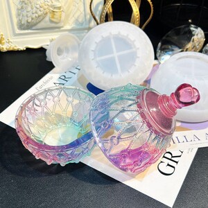 Heart Box Silicone Mold-egg Shaped Trinket Box Mold-oval Storage Box ...