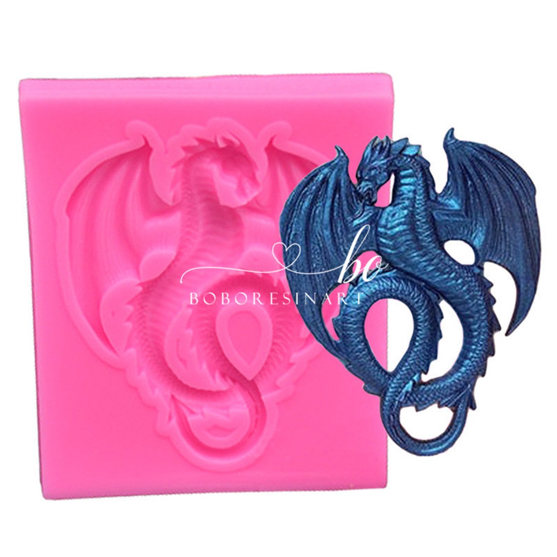 Flying Dragon Silicone Mold-dragon Resin Mold-dragon Fondant - Etsy