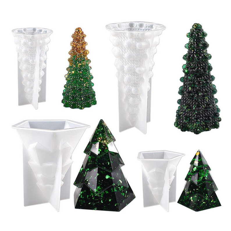 Christmas Tree Silicone Mold-bubble Christmas Tree Mold-pine Tree Resin ...