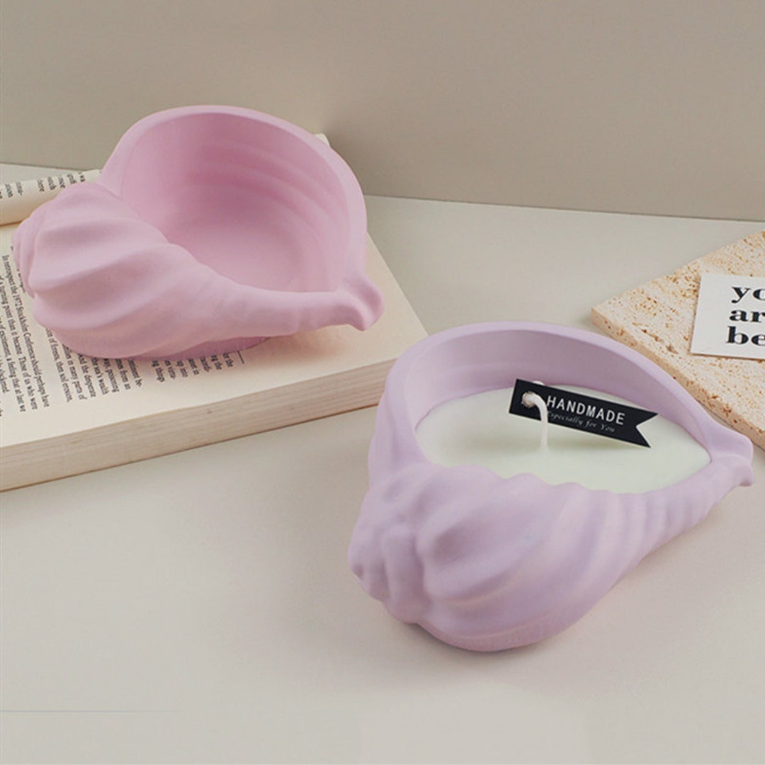 Conch Seashell Silicone Mold-conch Shell Tray Mold-concrete Conch ...