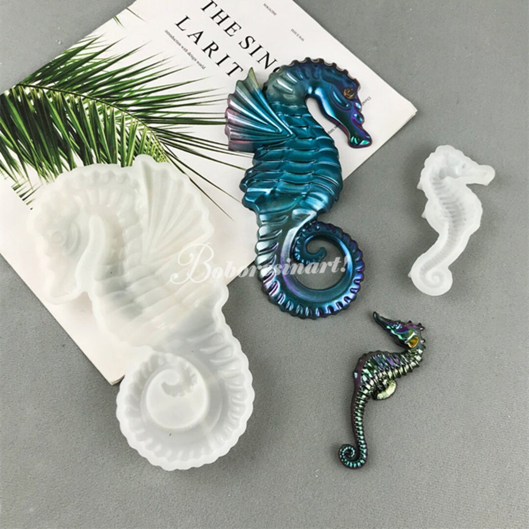 Large Seahorse Silicone Mold-seahorse Wall Art Mold-cute Hippocampus ...