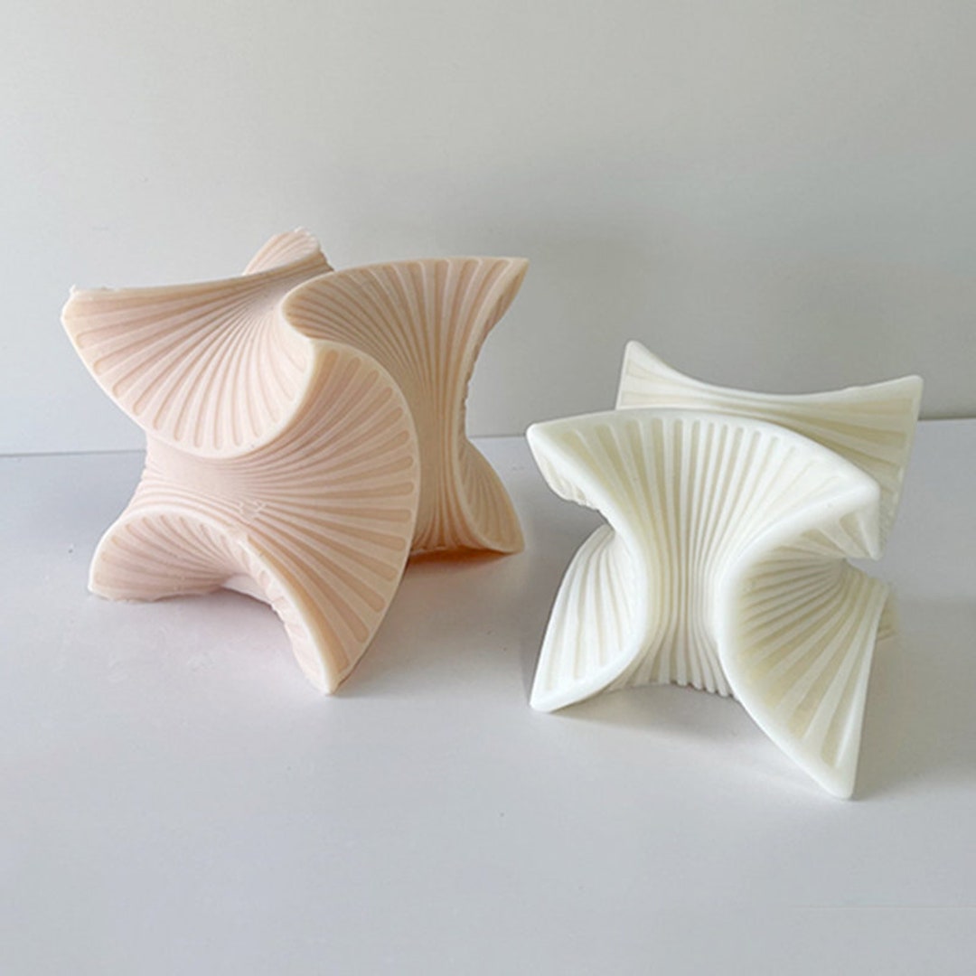 3D Irregular Columnar Candle Mold-twisted Cube Candle Mold-ribbed ...