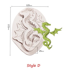Dragon Resin Silicone Mold-large Dragon Fondant Mold Dragon - Etsy