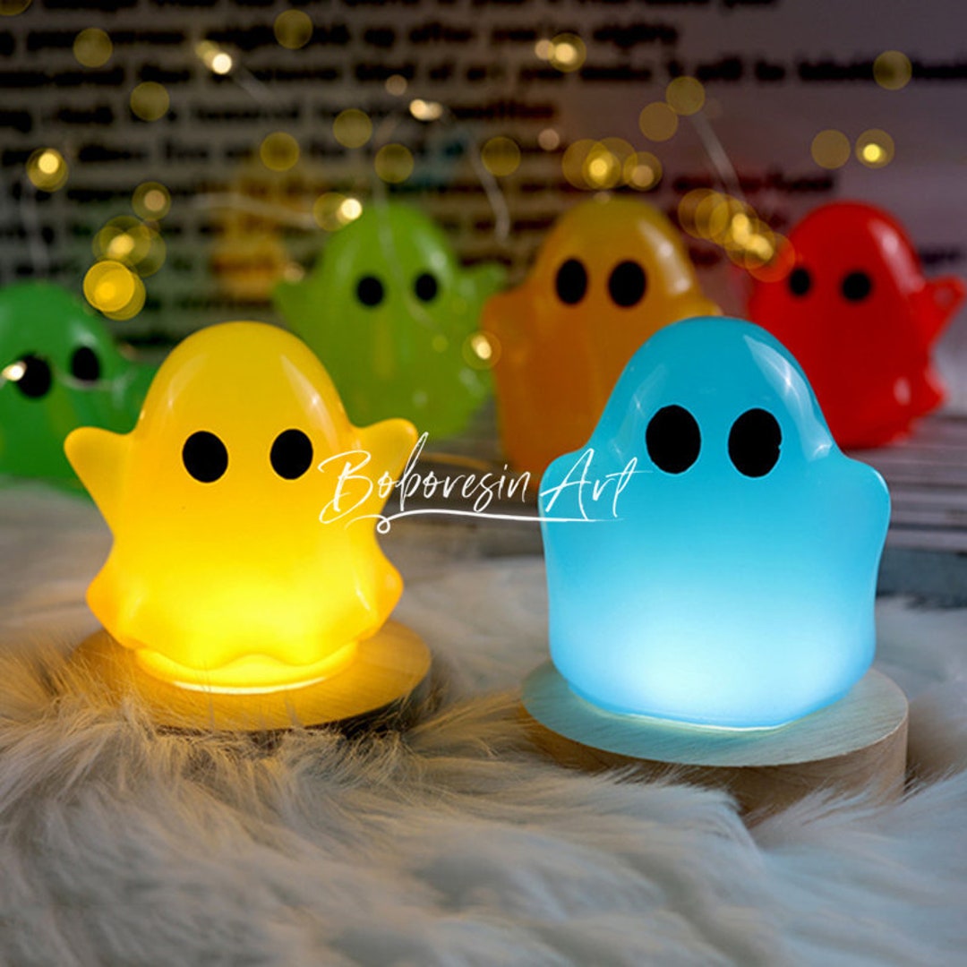 Cartoon Ghost Silicone Mold-halloween Ghost Resin Mold-cute Ghost ...