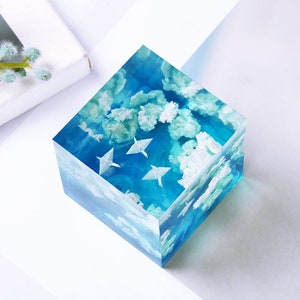 3D Miniature Paper Airplane Resin Filler-paper Crane Model-silicone ...