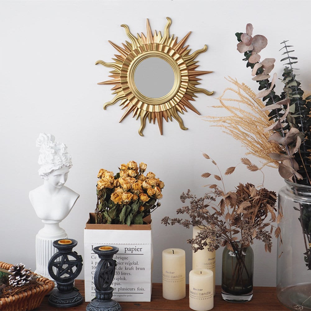 3D Sun Mirror Mold-sunburst Mirror Resin Mold-sun Moon Mirror Mold ...