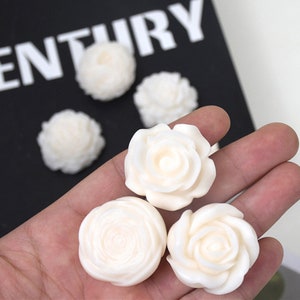 Miniature Flower Silicone Mold-rose Peony Flower Candle Mold-natural ...
