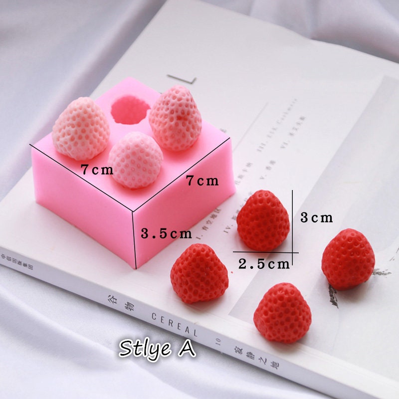 3D Strawberry Silicone Mold-strawberry Candle Mold-strawberry | Etsy
