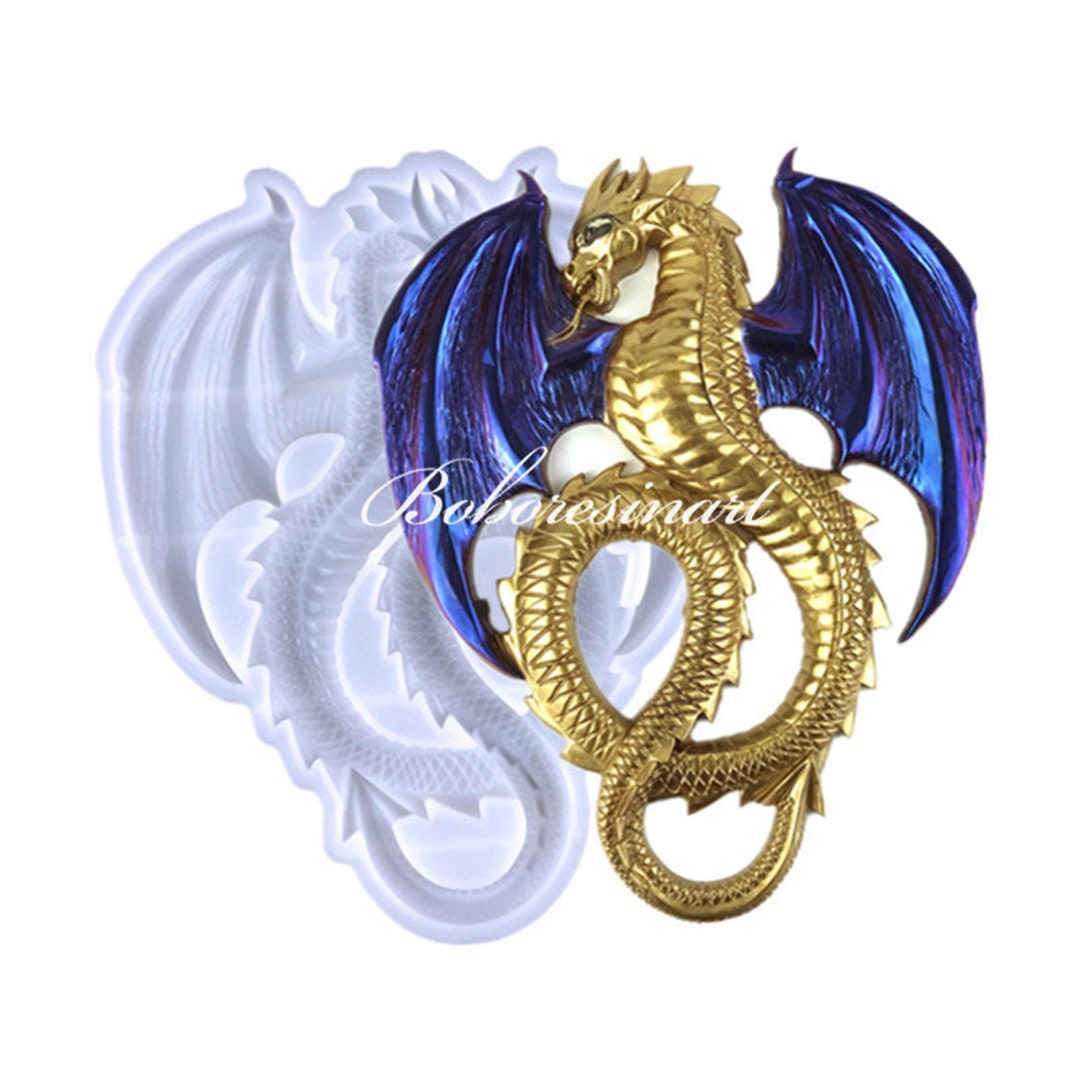 Flying Dragon Silicone Mold-large Dragon Resin Mold-dragon Wings Mold ...