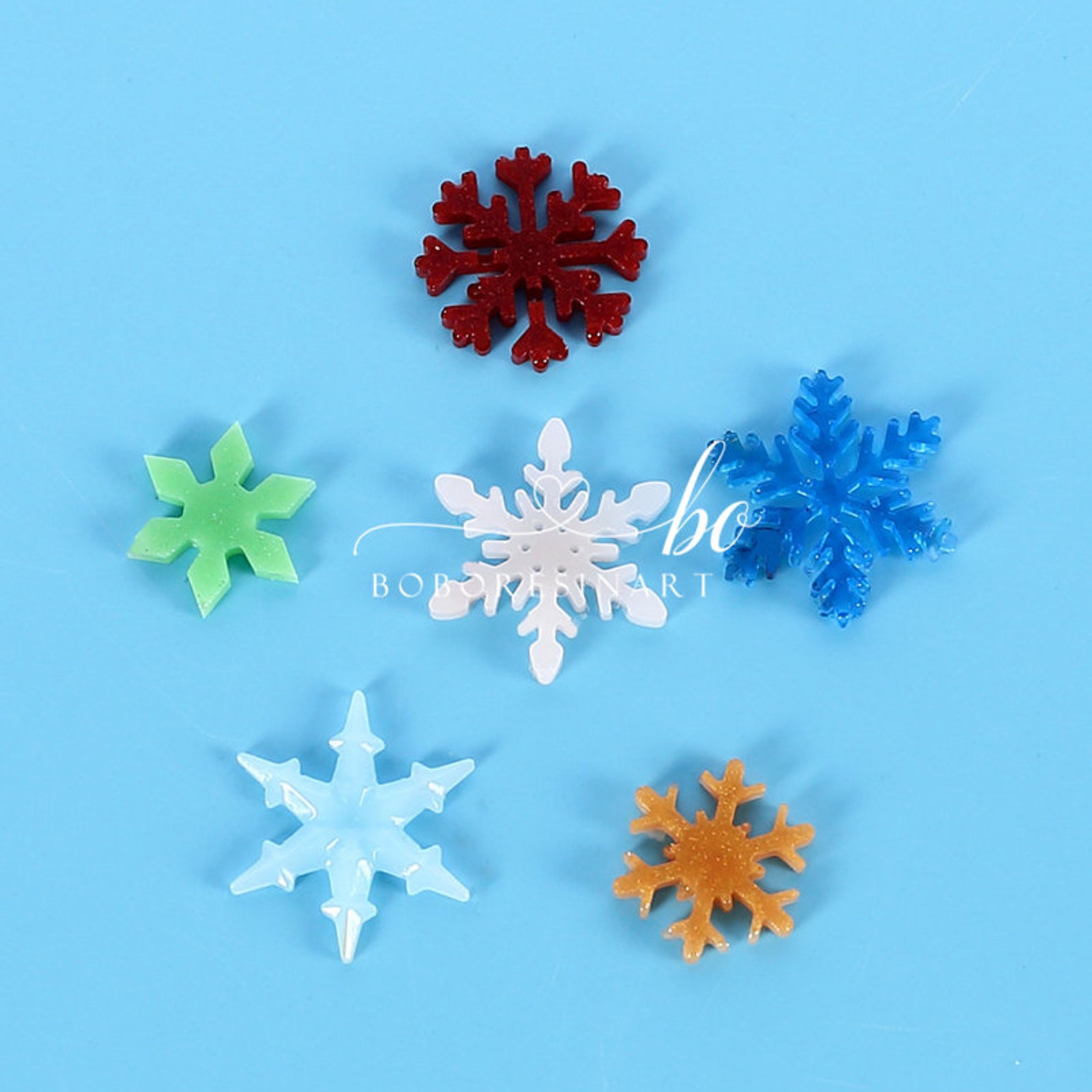 Christmas Snowflake Mold-snowflake Earrings Resin Mold-crystal - Etsy