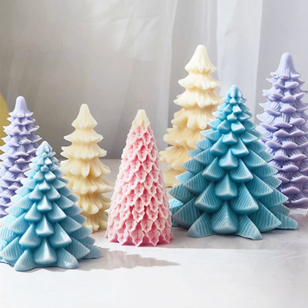 Christmas Tree Candle Mold-pine Tree Candle Mold-forest Trees Candle ...