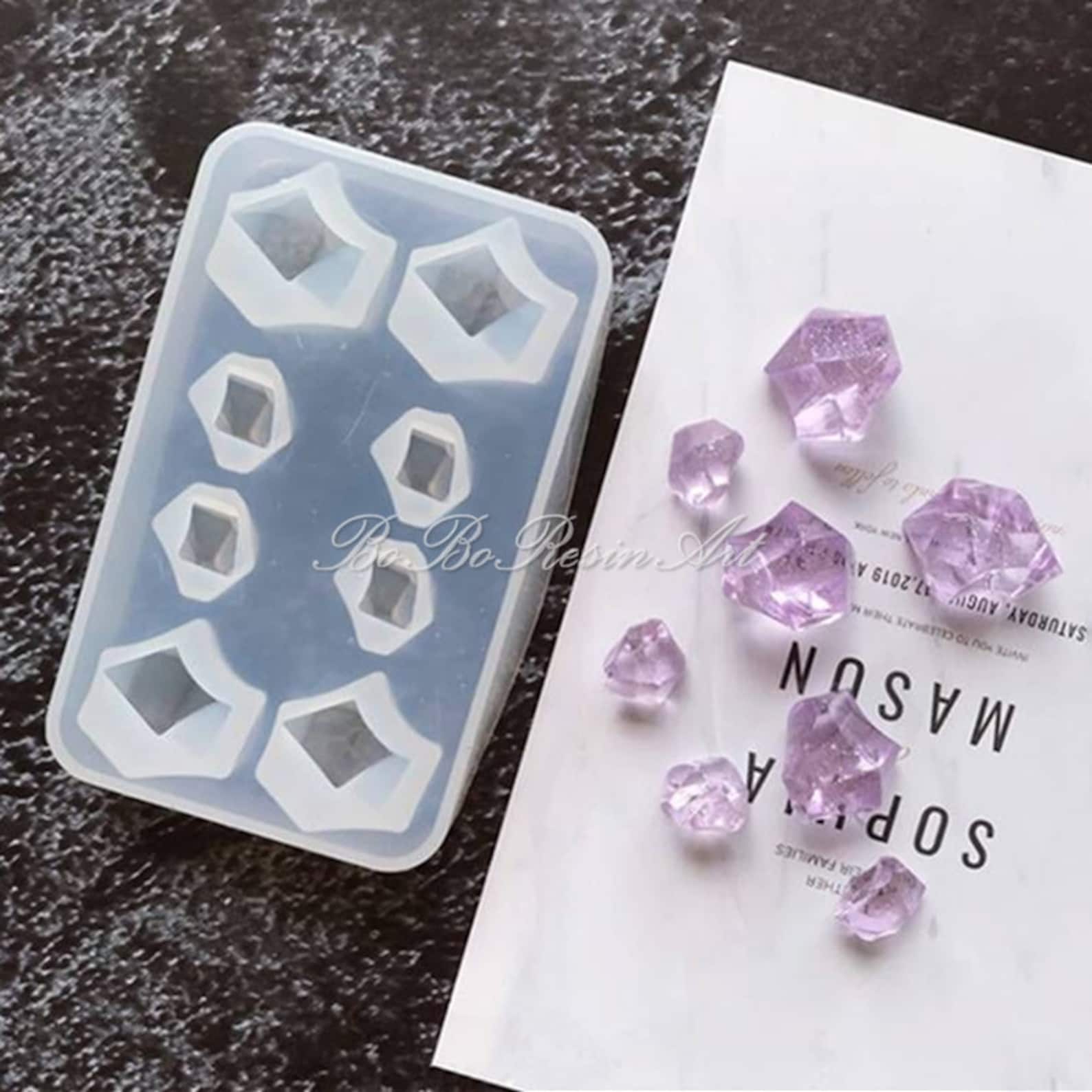 Crystal Gem Resin Mold-gemstone Silicone Mold-gem Stone - Etsy