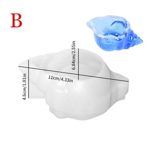 Conch Tray Silicone Mold-conch Shell Tray Mold-conch Trinket Box Mold ...