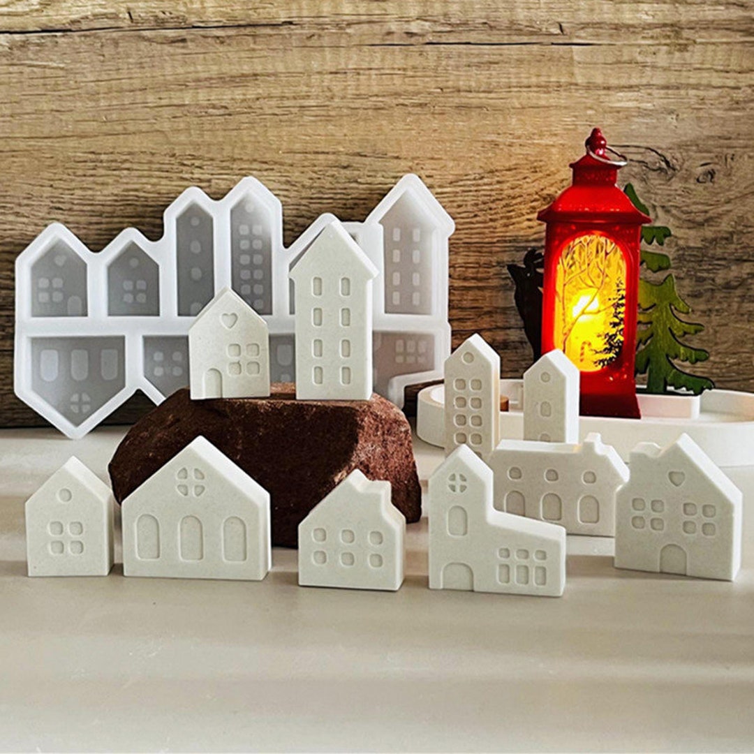 Nordic House Silicone Mold-mini House Resin Mold-village House Mold ...