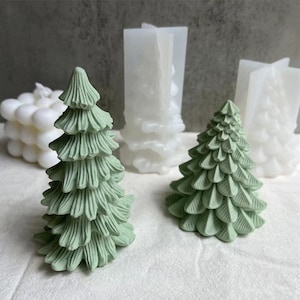 Christmas Tree Silicone Mold-christmas Tree Resin Mold-pine Tree Candle ...