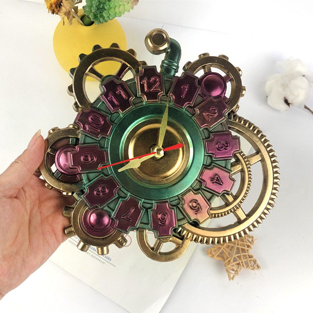Mechanical Clock Silicone Mold-wall Clock Resin Mold-clock Wall Art ...
