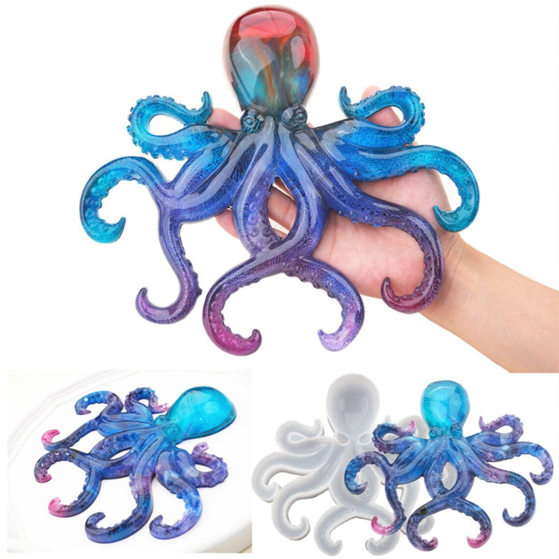 Large Octopus Silicone Mold-ocean Octopus Resin Mold-octopus | Etsy