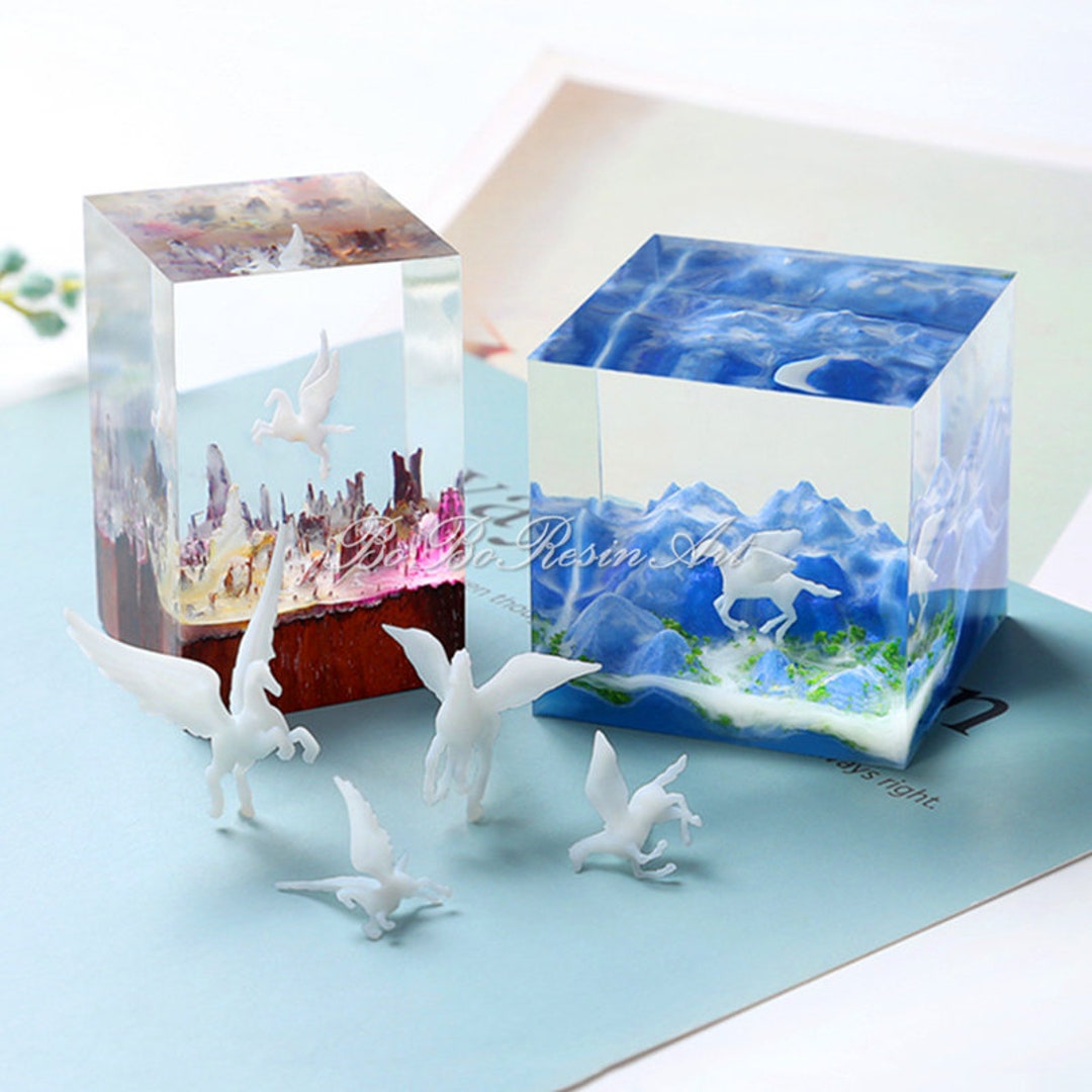 3D Miniature Pegasus Resin Filler-craft Resin Filling Model-silicone ...