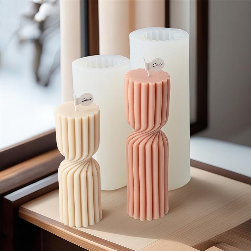 Ribbed Candle Mold - Etsy