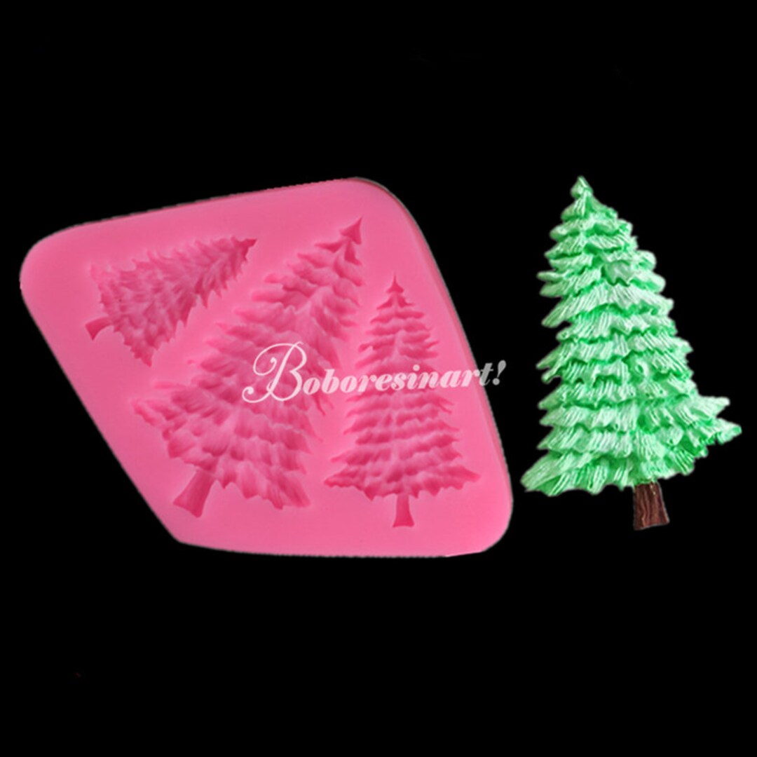 Pine Tree Silicone Mold-pine Fir Tree Resin Mold-christmas Tree Fondant ...