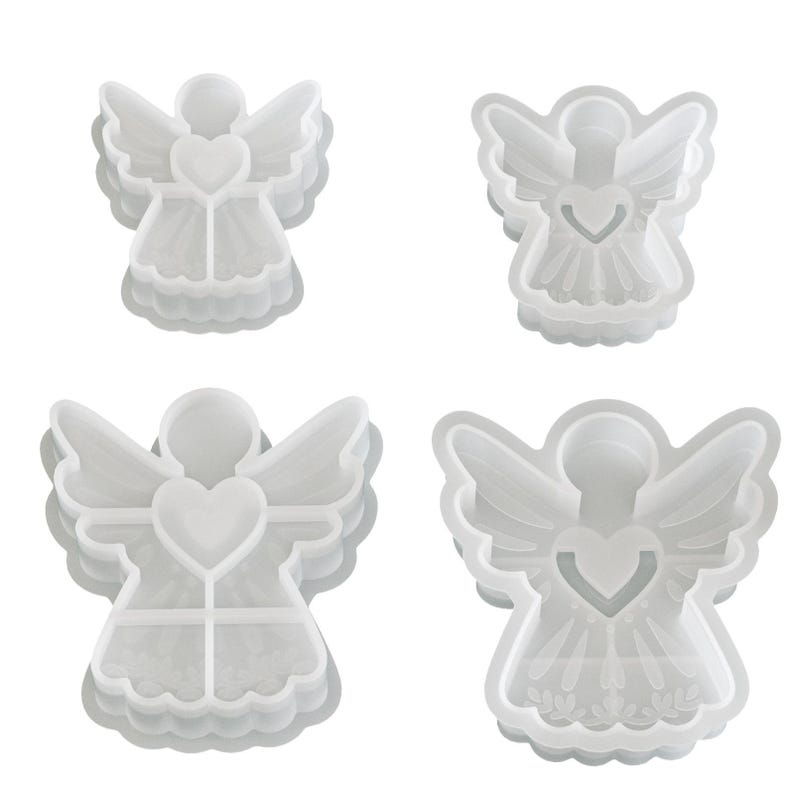Nordic Angel Girl Silicone Mold-heart Angel Resin Mold-fairy Girl ...
