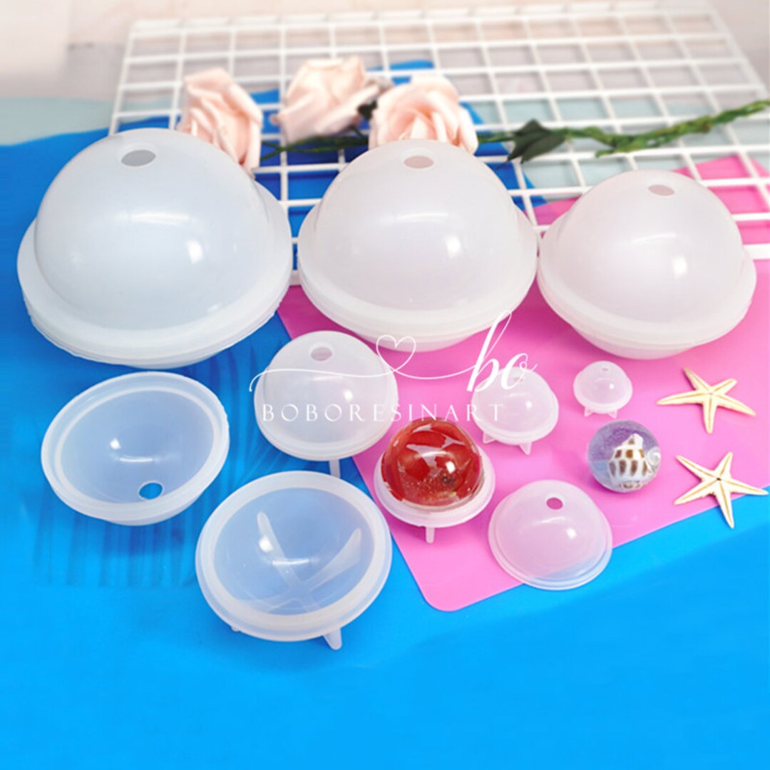 20mm 100mm Sphere Round Silicone Mold-3d Sphere Resin Mold-large Sphere ...