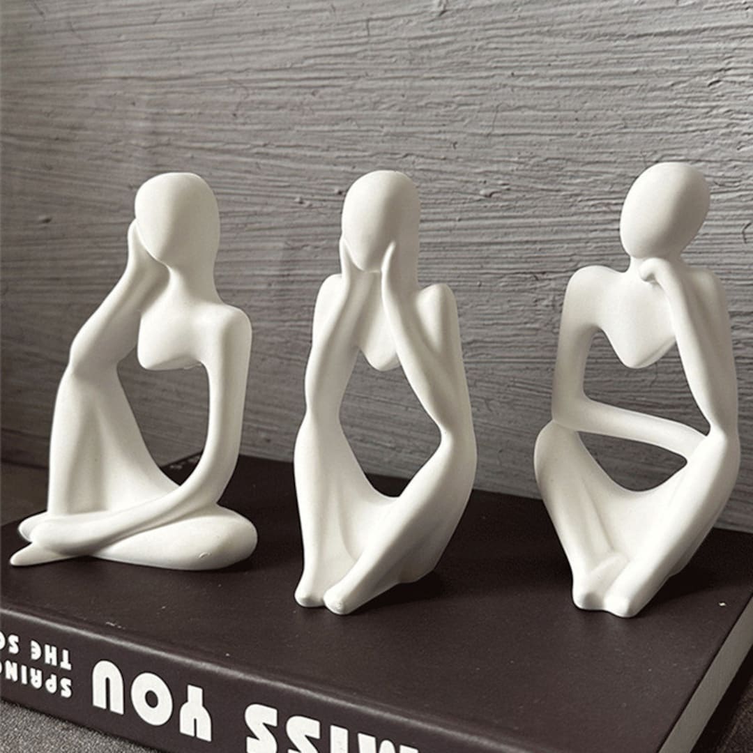 Thinker Statue Silicone Mold-abstract Thinker Mold-human Body Mold-modern Thinker Concrete Mold ...