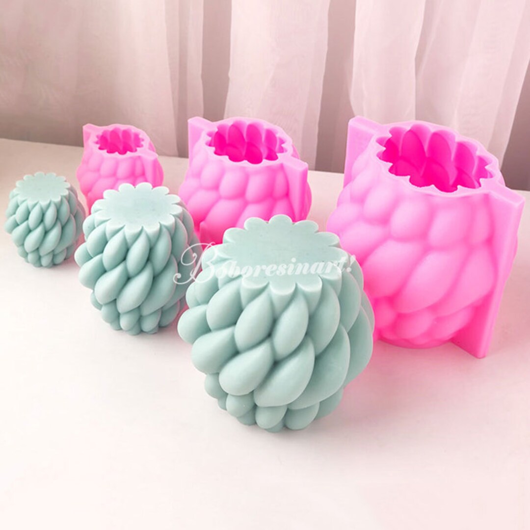 Spiral Cylinder Candle Mold-spiral Swirl Candle Mold-geometric Art ...