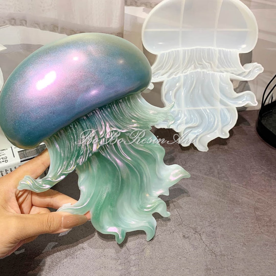Large Jellyfish Silicone Mold-cute Jellyfish Resin Mold-silicone ...