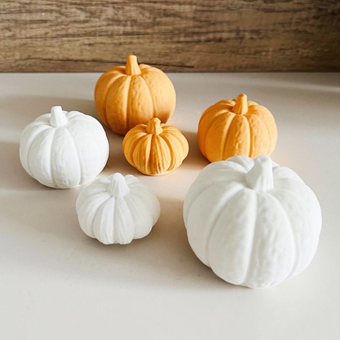 3D Pumpkin Silicone Mold-concrete Cement Pumpkin Mold-cute Pumpkin ...