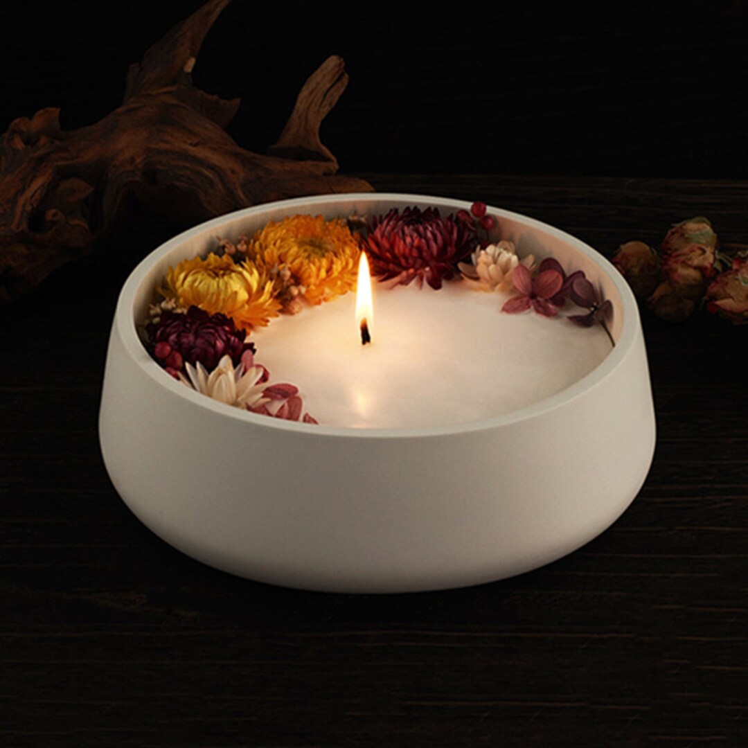 Large Bowl Silicone Mold-round Storage Bowl Mold-concrete Candle Bowl ...