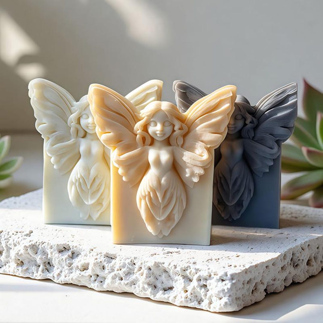 Beautiful Elf Soap Silicone Mold-butterfly Elf Soap Mold-fairy Girl ...