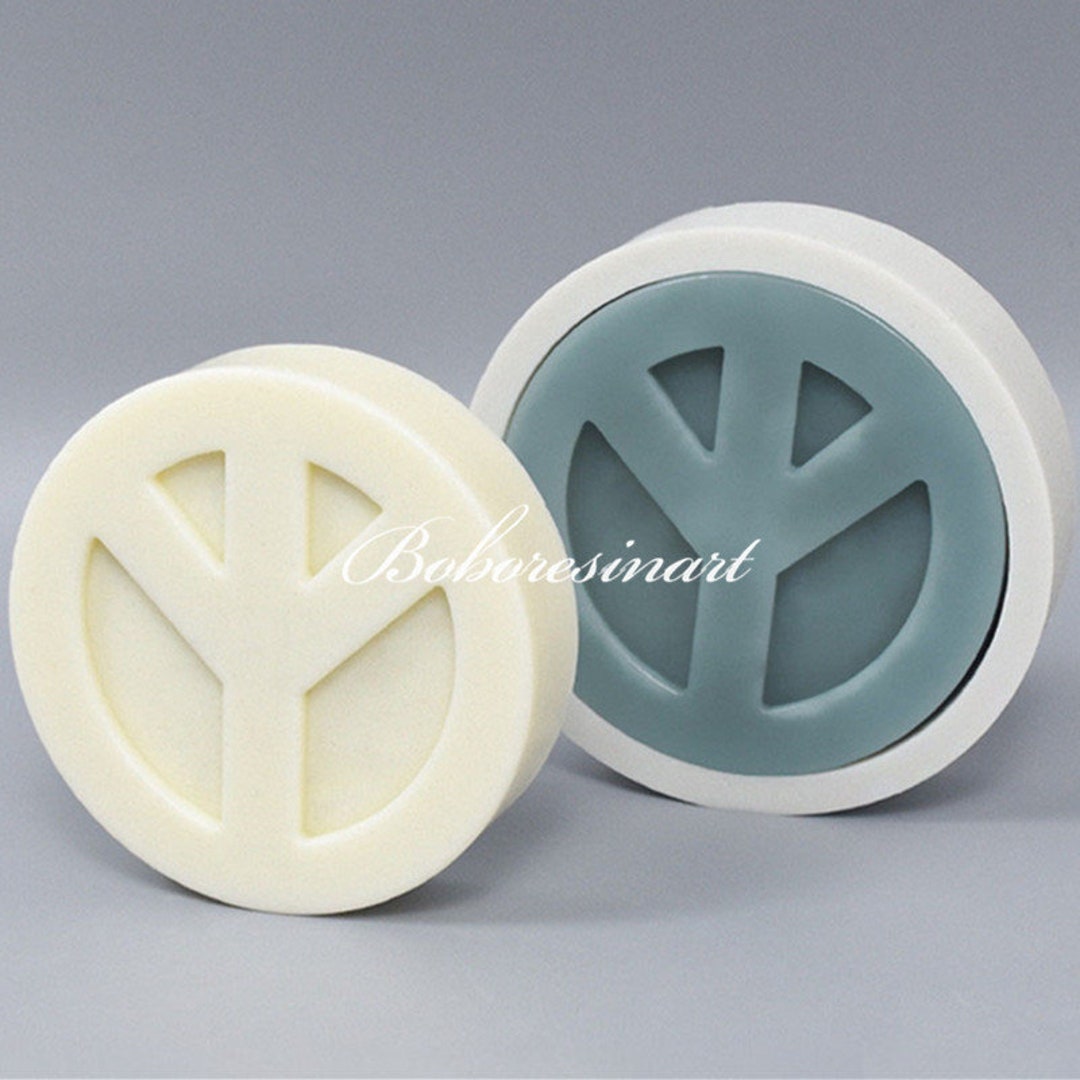 Peace Sign Silicone Mold-peace Logo Candle Mold-peace Symbol Soap Mold ...
