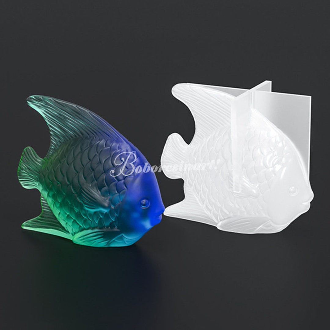3D Goldfish Silicone Mold-large Goldfish Resin Mold-flat Goldfish Mold ...